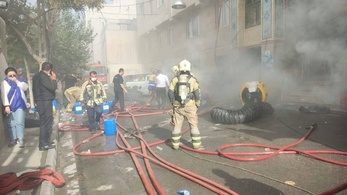 A fire broke out at a girls' school in Zanjan